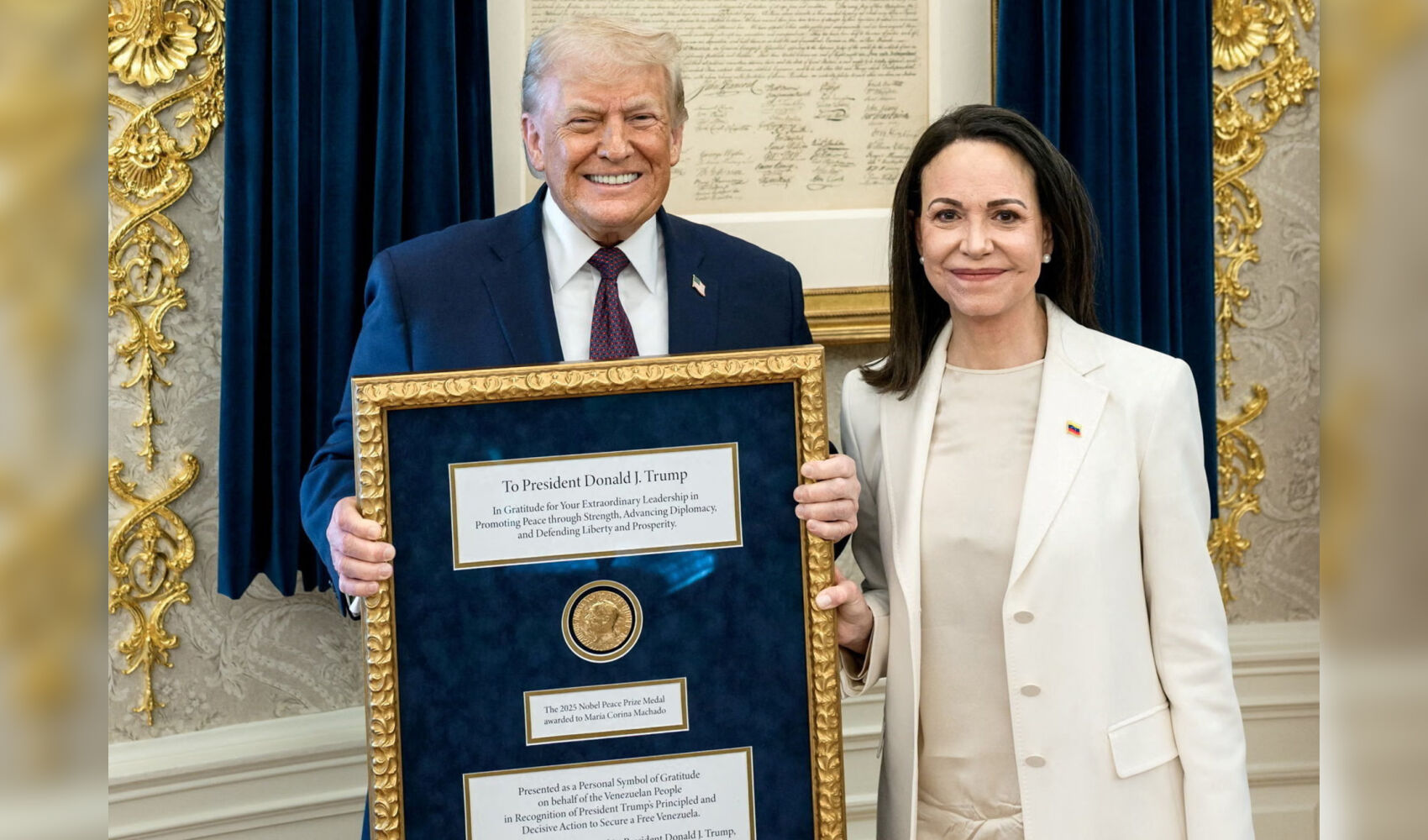 Gestul excentric al lui Machado față de Trump - logos-pres.md